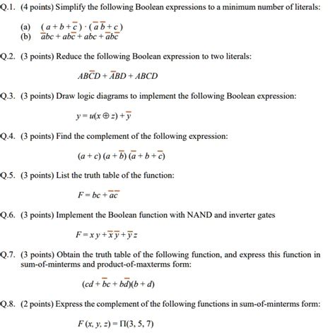 draw the logic circuit for following boolean expression f a b c