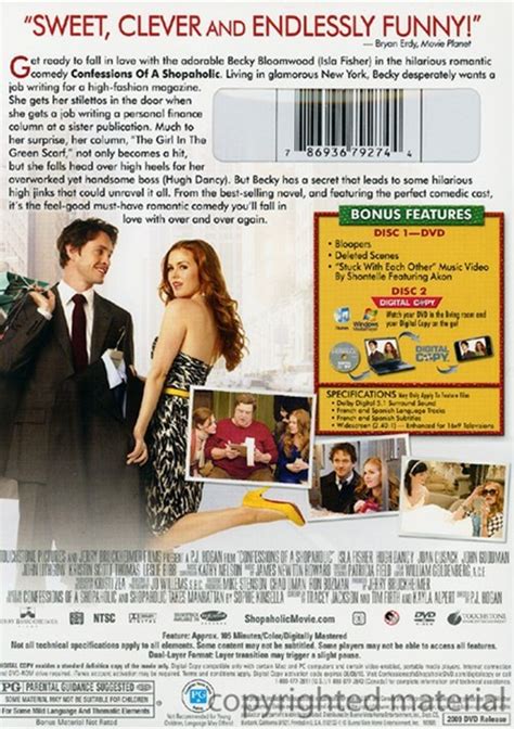 Confessions Of A Shopaholic 2 Disc With Digital Copy Dvd 2009 Dvd