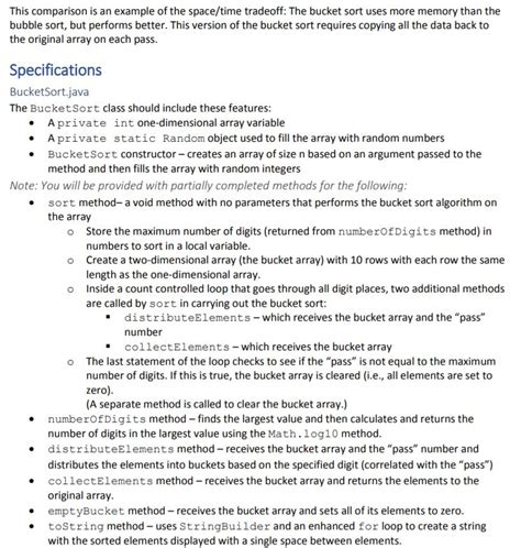 solved a bucketsort overview not all sorting algorithms are