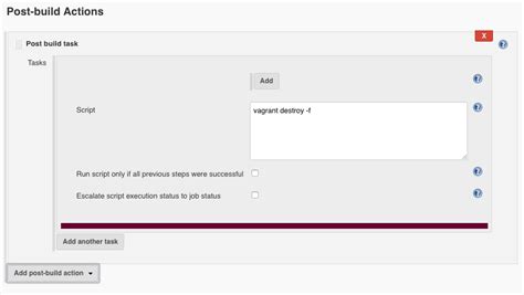 jenkins how to execute shell as post build action itecnote