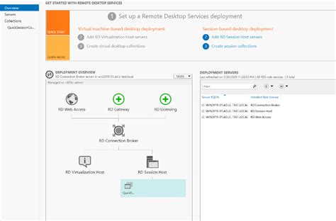 how to deploy remote desktop services rds 2019