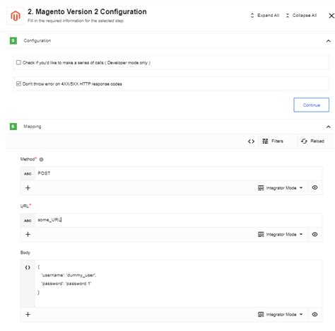 documentation magento2 actions