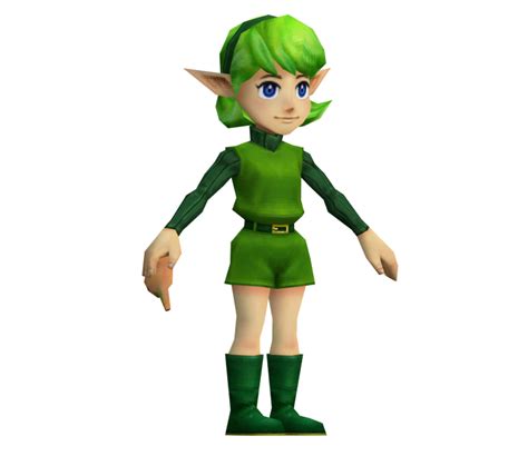 3ds The Legend Of Zelda Ocarina Of Time 3d Saria The Models Resource