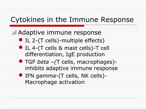 Ppt Principles Of Immunology Cytokines Powerpoint Presentation Free