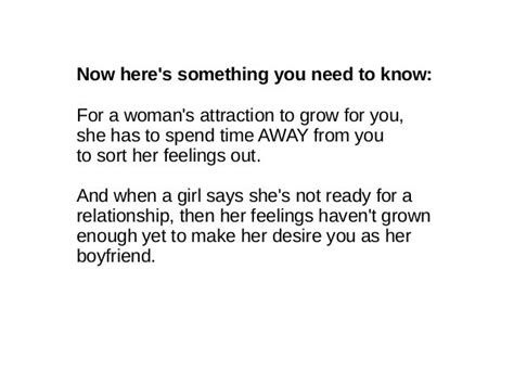 When A Girl Says Shes Not Ready For A Relationship