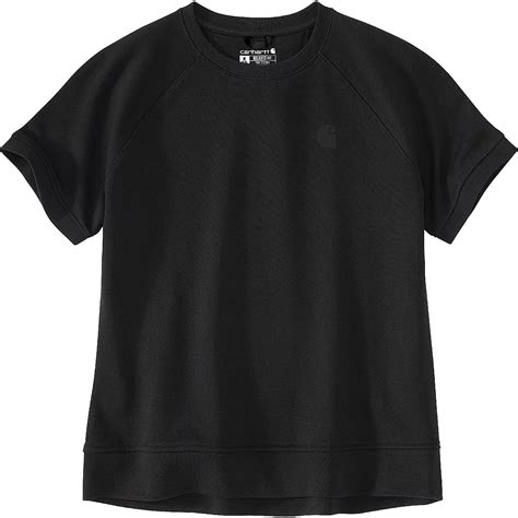 Carhartt Womens Relaxed Fit French Terry Short Sleeve Sweatshirt Academy