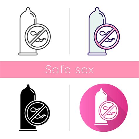 Condom Icon Male Latex Contraceptive Sperm Block Unplanned Pregnancy