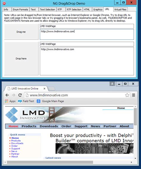 lmd innovative delphi components ng draganddroppack