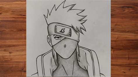 How To Draw Kakashi Hatake Pencil Drawing Of Kakashi Hatake Step By