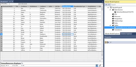 how to import data for ssas tabular vnext