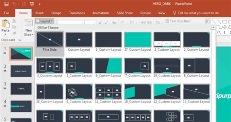 web development how to edit powerpoint ppt slide template layouts