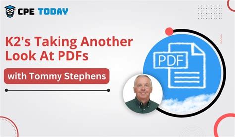 K2s Taking Another Look At Pdfs
