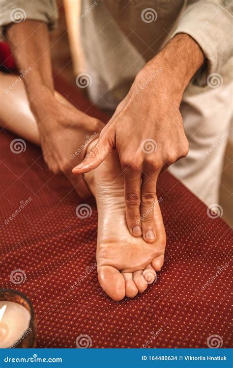 Alternative Medicine Therapist Healing Woman Doing Ayurvedic Massage