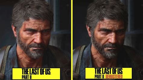 The Last Of Us Part 2 Remastered On Early Visual Comparisons