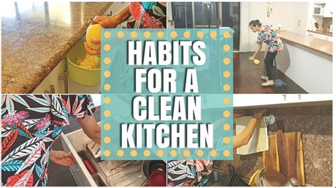Habits For Clean Kitchen Clean As You Go Method Youtube