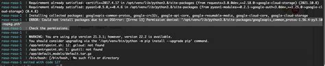 docker error could not install packages due to an oserror [errno 13