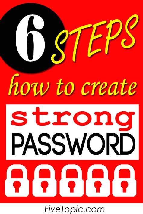6 Steps How To Create A Strong Password You Will Never Forget Create