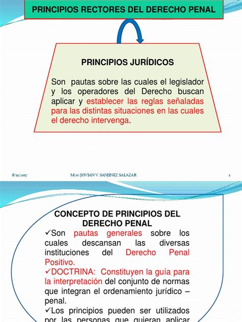 2 Principios Rectores Del Derecho Penal Derecho Penal Delito