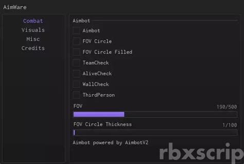universal aimware aimbot esp and more scripts rbxscript