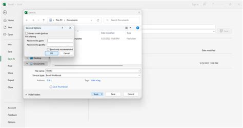 how to make excel file read only