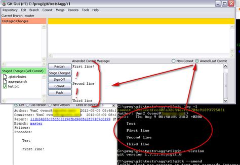msysgit multiple linefeeds are consolidated in git commit message