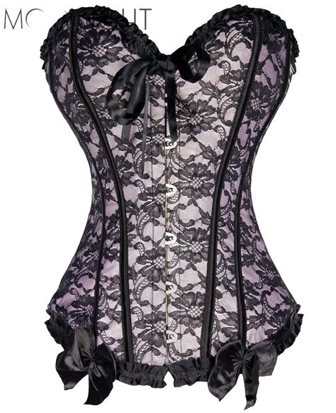 Moonight 2019 Sexy Corset Overbust Waist Corsets Bustier Steampunk