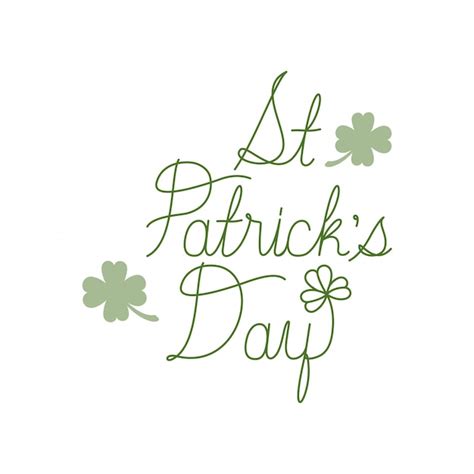 Premium Vector S T Patrick`s Day Label Isolated Icon