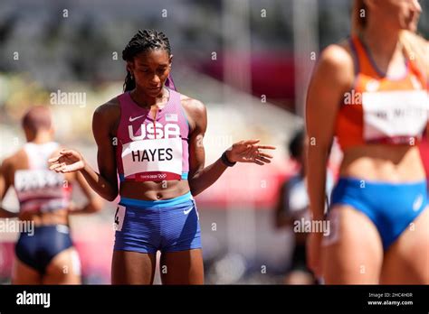 Quanera Hayes Participating In The Semi Final Of The 400 Meters Of The