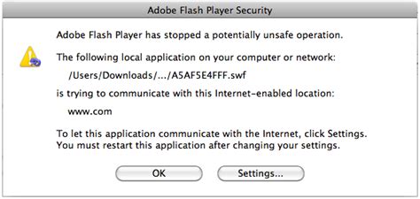 iscreensaver swf flash security issues