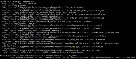 onnx model running error on tensorflow · issue 1697 · onnx onnx · github