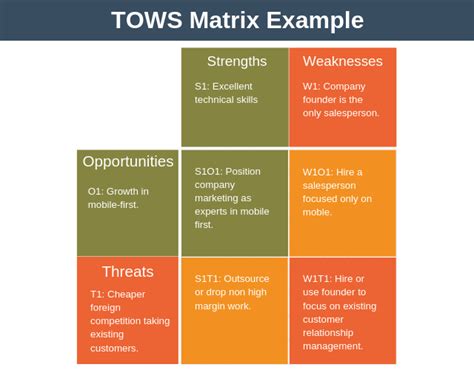 [solved] What Is Tows Matrix And How To Prepare It When Preparing A