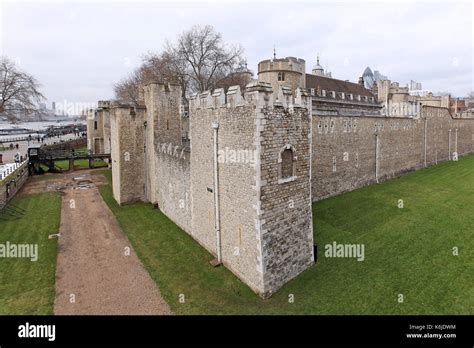 The Tower Of London Is A Historic Castle Located On The North Bank Of