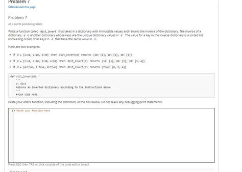 write a function called dict invert that takes in a