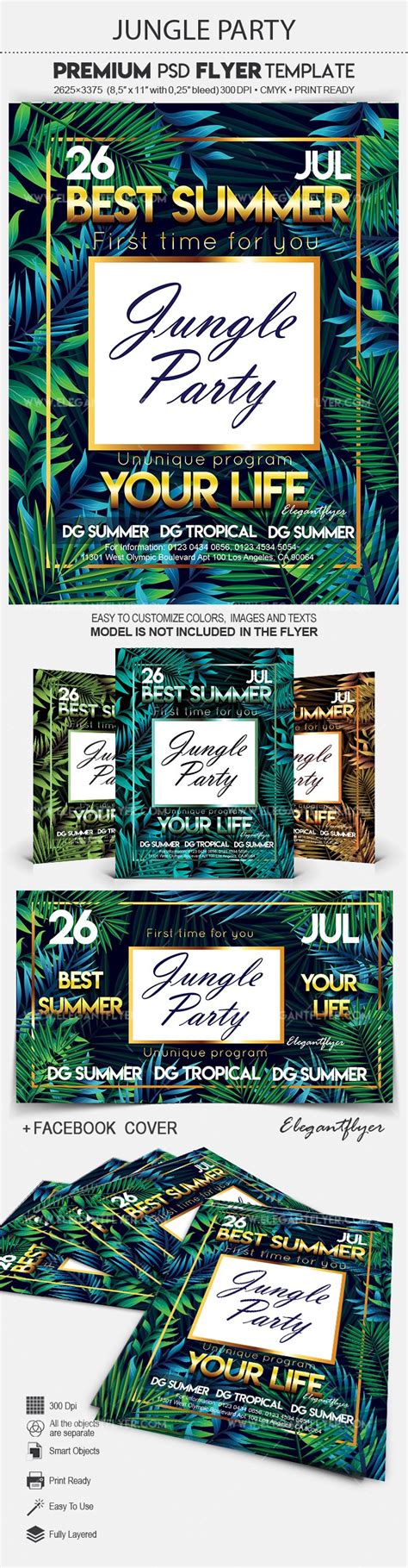 Jungle Party Flyer Psd Template 10021465 By Elegantflyer