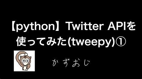 【python】twitter apiを使ってみた tweepy ① grab programming