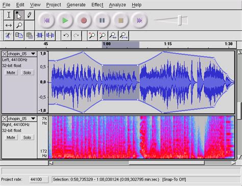 audacity spectrum analyzer