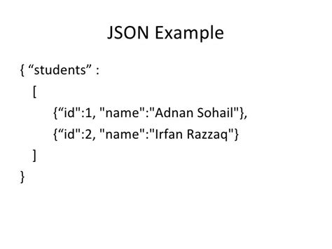 java script object notation json