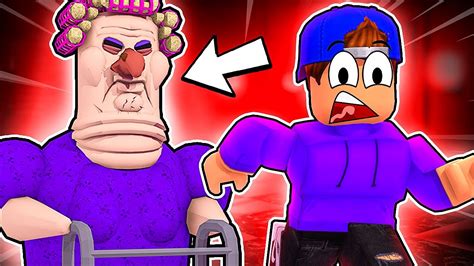 Roblox Escape Grumpy Gran Hard Mode Scary Obby Youtube