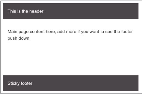 sticky footers css cascading style sheets mdn