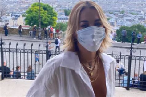 Rita Ora Unleashes Boobs As Unbuttoned Shirt Gapes Open And Turns See