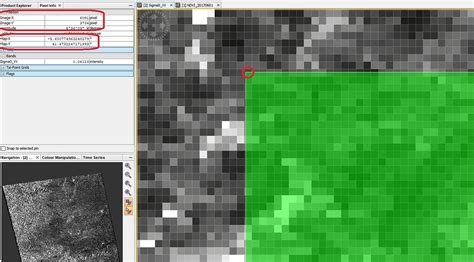 snappy geocoding returns wrong pixel position from lat and lon python