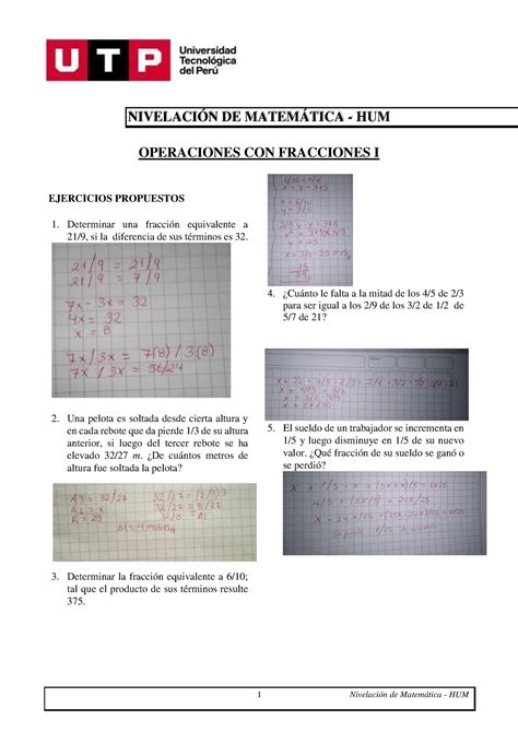 S02 S1 Resolver Ejercicios NivelaciÓn De MatemÁtica Hum