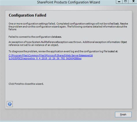 sharepoint product configuration fails in 3 tasks