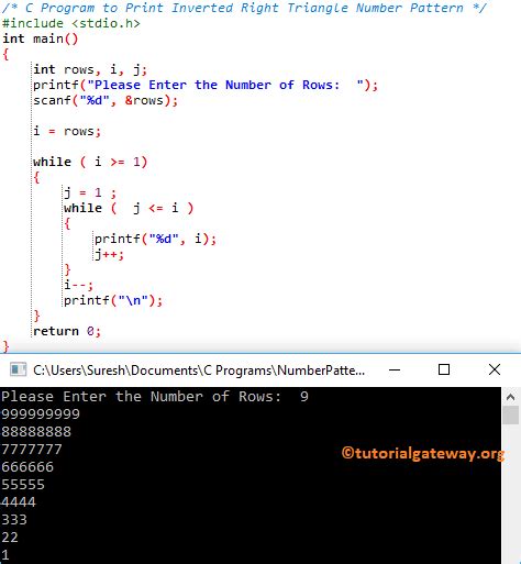 program to print triangle pattern in c retpascreen