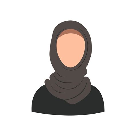 Arab Woman Face Covered With Hijab Muslim Woman Muslim Girl Avatar