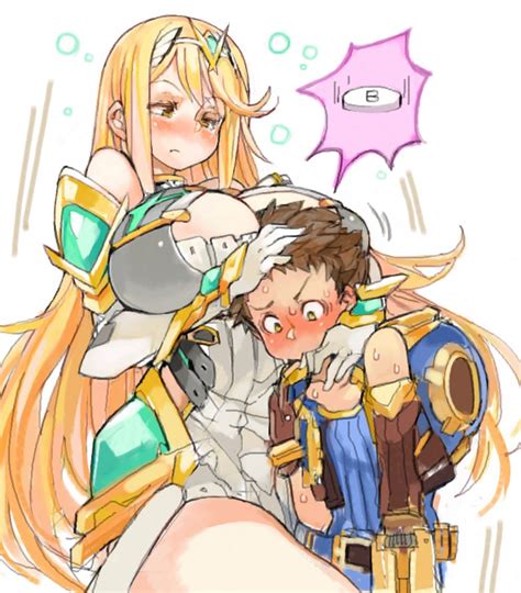 hikari and rex xenoblade and 1 more drawn by sachito
