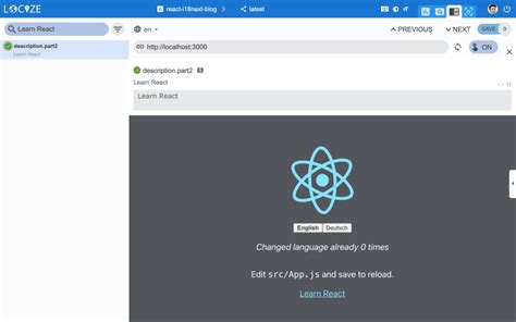cómo traducir correctamente una aplicación react usando i18next