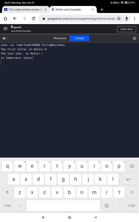 [solved] this code contains some common mistakes with strings fix the