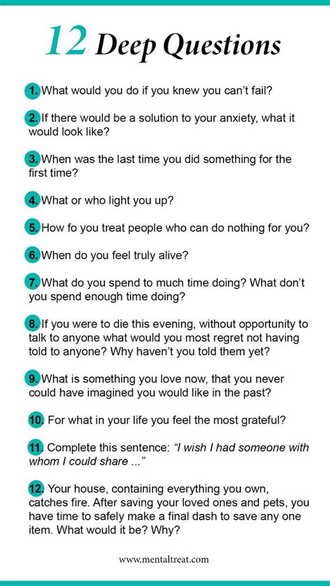 12 Deep Thoughtful Questions To Ask Yourself