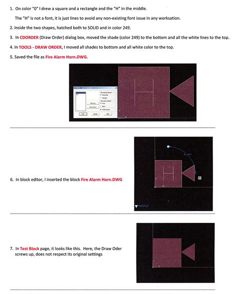 solved draw order not working in dynamic block autodesk community
